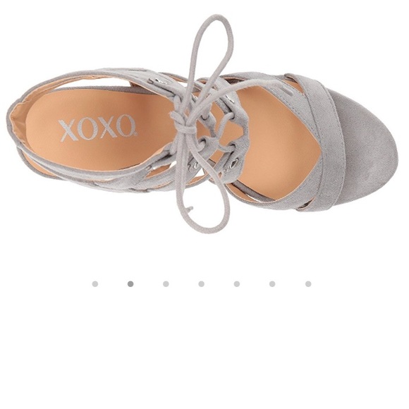 XOXO | Shoes | Xoxo Balta Gray Ghillie Lace Gladiator Sandals | Poshmark